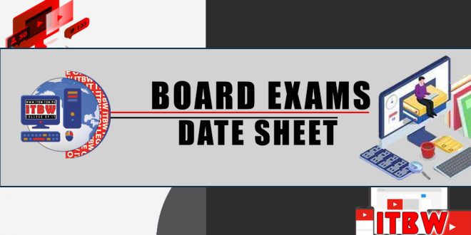 ADVANCE DIT (SEMESTER I & II) BOARD EXAMINATION DATE ANNOUCED BY TTBs ...